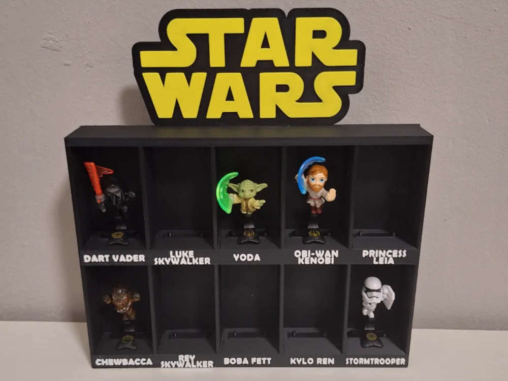 Star Wars Display Shelf - Kinder Surprise 2025-26 - Free 3D Print Model ...