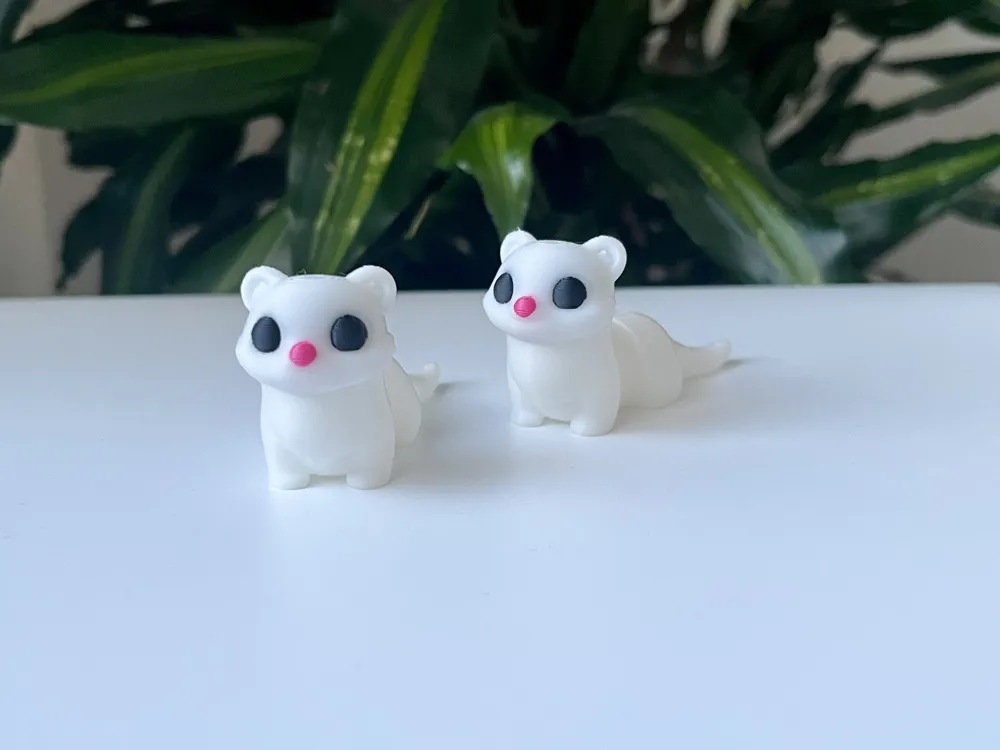 Cute Articulated Baby Weasel - Free 3D Print Model - MakerWorld