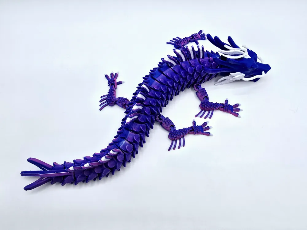 Flexi Mini Oriental Dragon by FilliFuu - MakerWorld