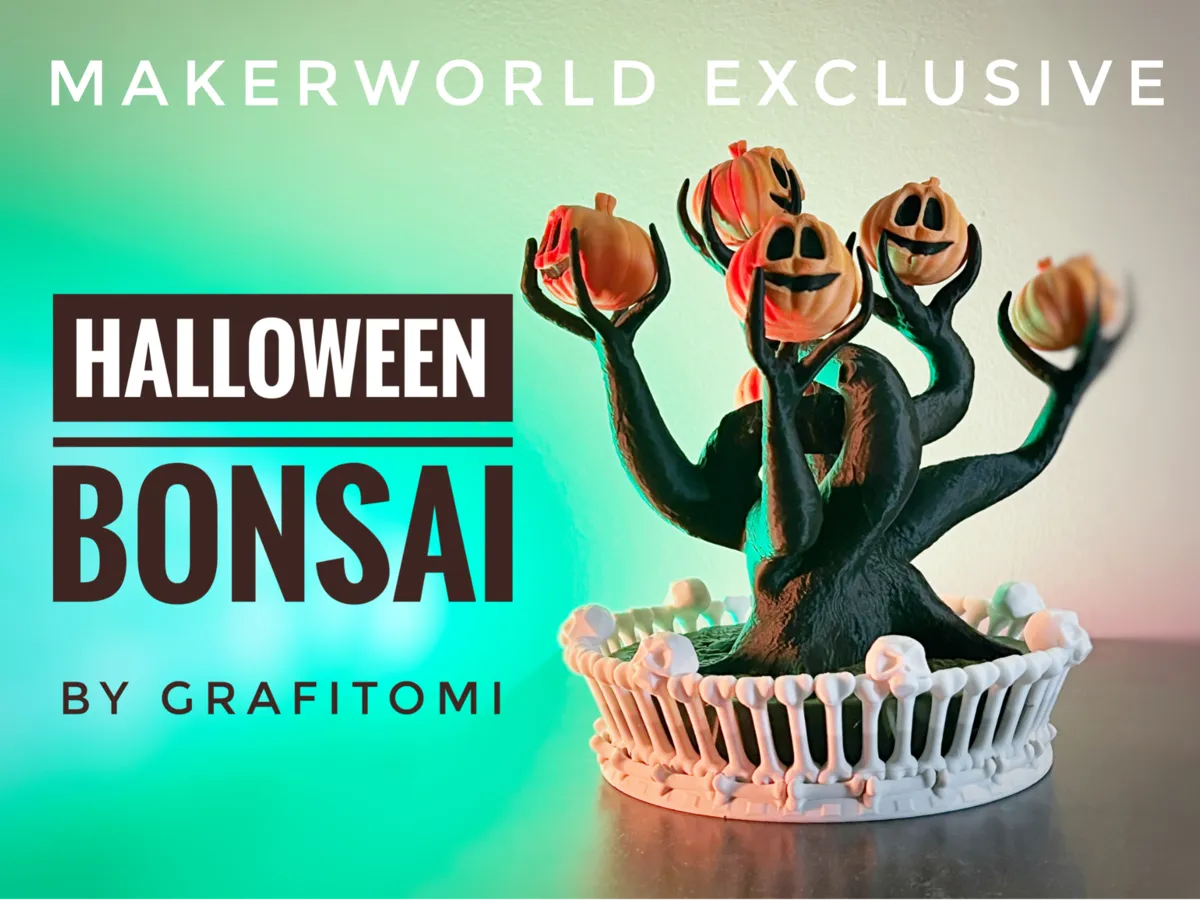 Halloween Bonsai by Grafitomi MakerWorld: Download Free 3D Models