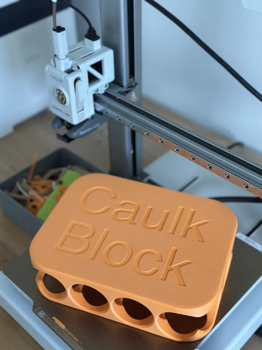 Caulk Block - caulk tube storage by Ady MakerWorld: Download Free 3D Models