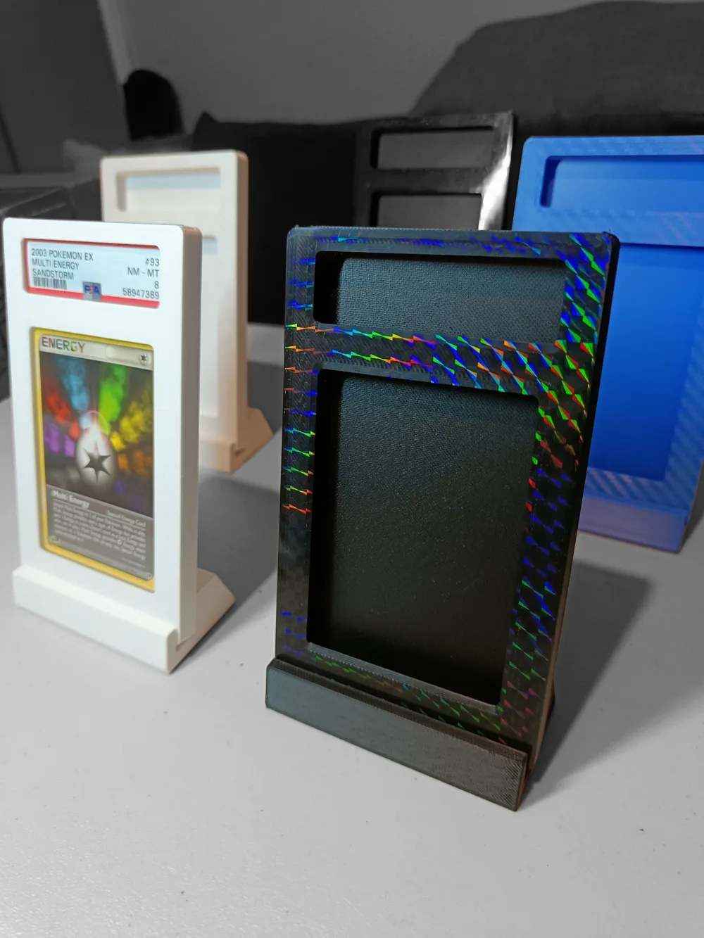 PSA Graded card stand, PSA slab holder Holographic by j89 MakerWorld ...