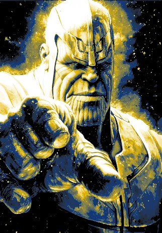 4-color HueForge Thanos Marvel by a.vdh_1983 - MakerWorld