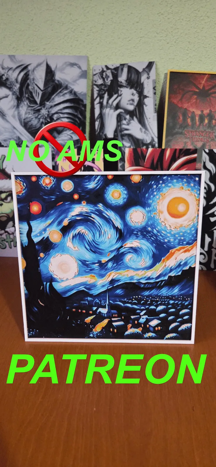 3D Wall Art Landscape & Starry Night Printable STL - Free 3D Print ...