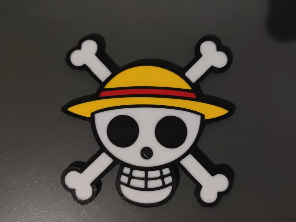 Luffy JOLLY ROGER One Piece - Free 3D Print Model - MakerWorld