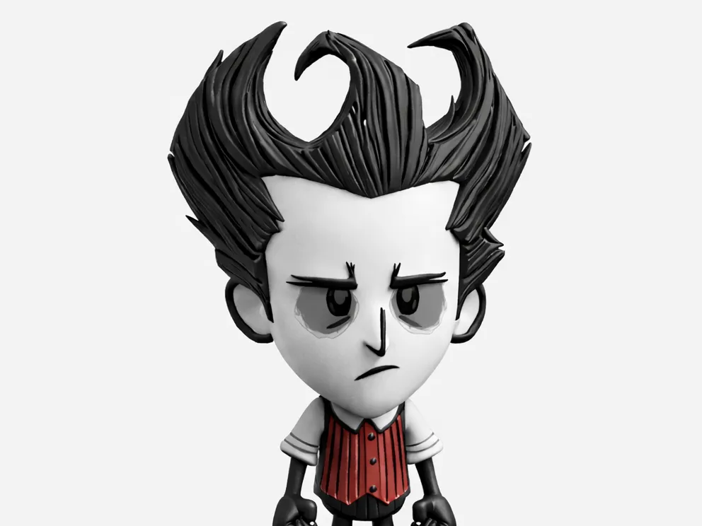 Dark Stylized Cartoon Character - Free 3D Print Model - MakerWorld