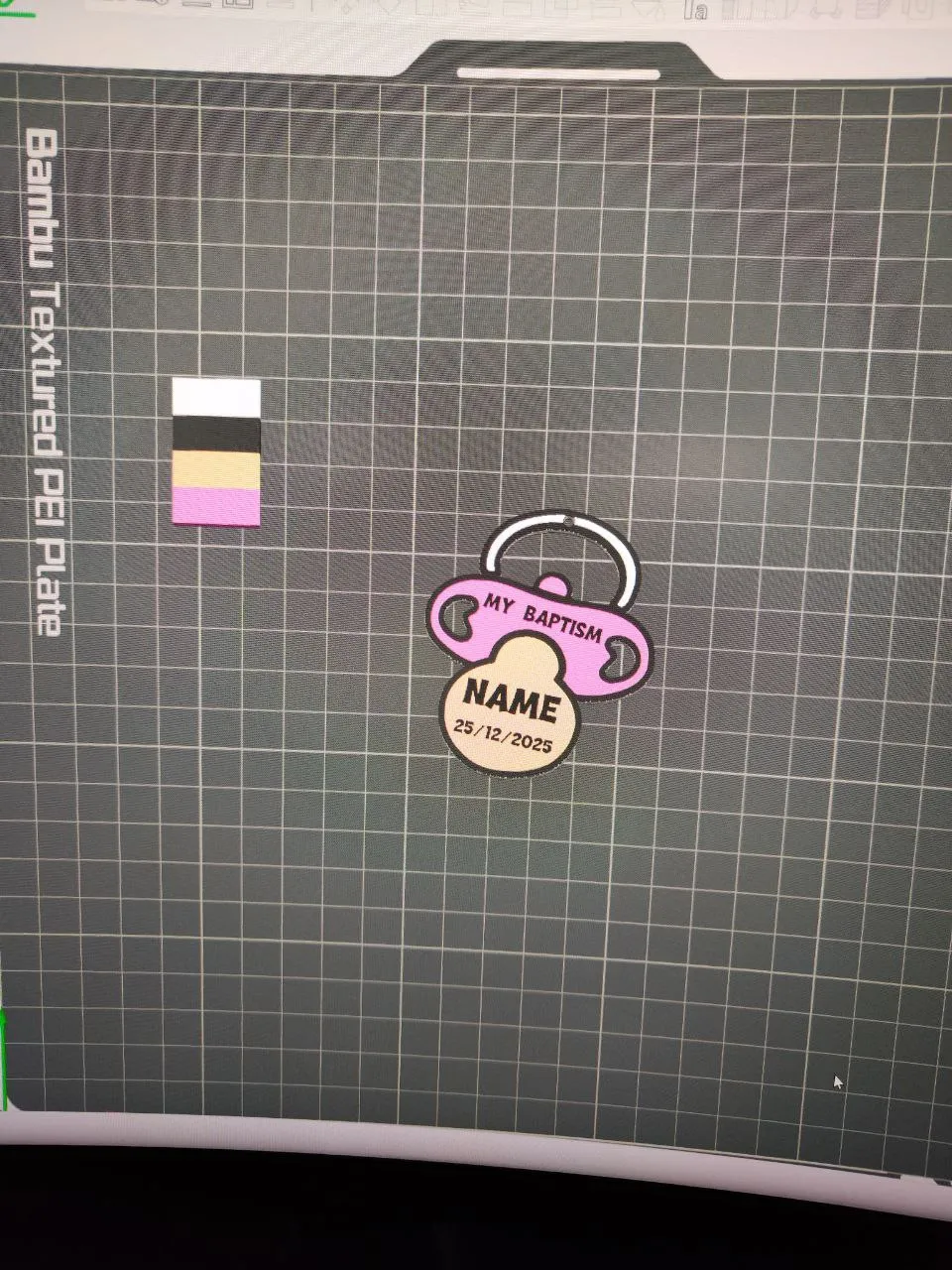 PACIFIER MY BAPTISM-PACIFIER MY LITTLE ONE - Free 3D Print Model ...