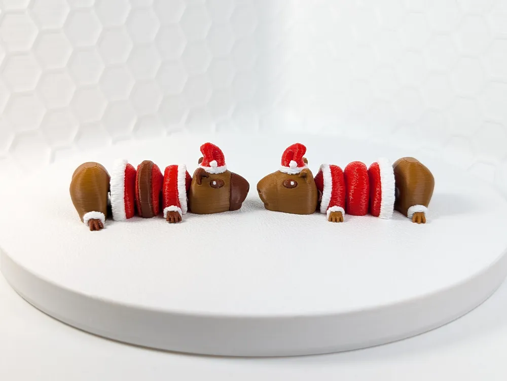 TT Animals: Santybara (Santa Capybara) - Free 3D Print Model - MakerWorld
