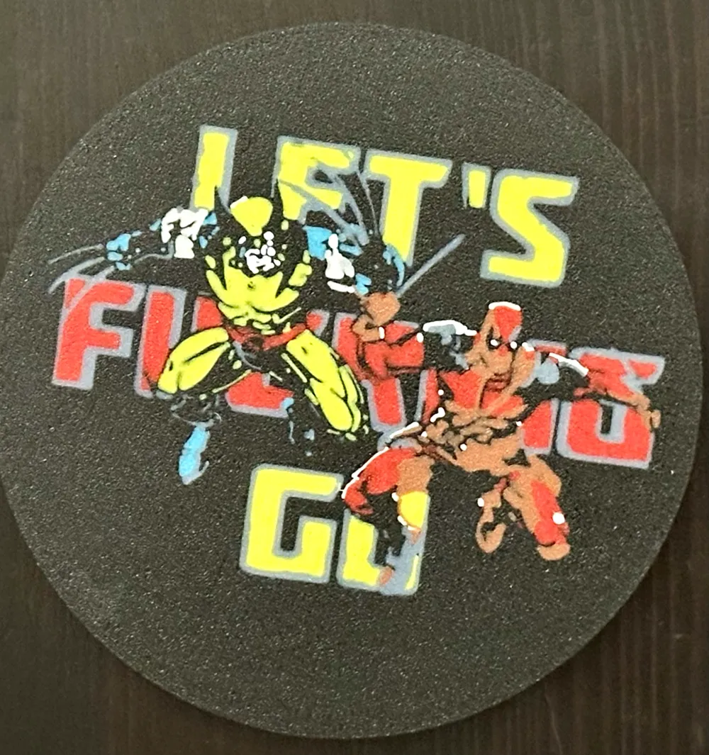 Deadpool and Wolverine Coasters by billypengilly - MakerWorld