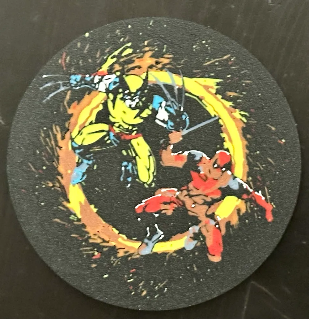 Deadpool and Wolverine Coasters by billypengilly - MakerWorld