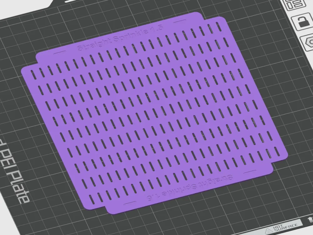 Royal Icing Sprinkle Template by Shivv MakerWorld: Download Free 3D Models