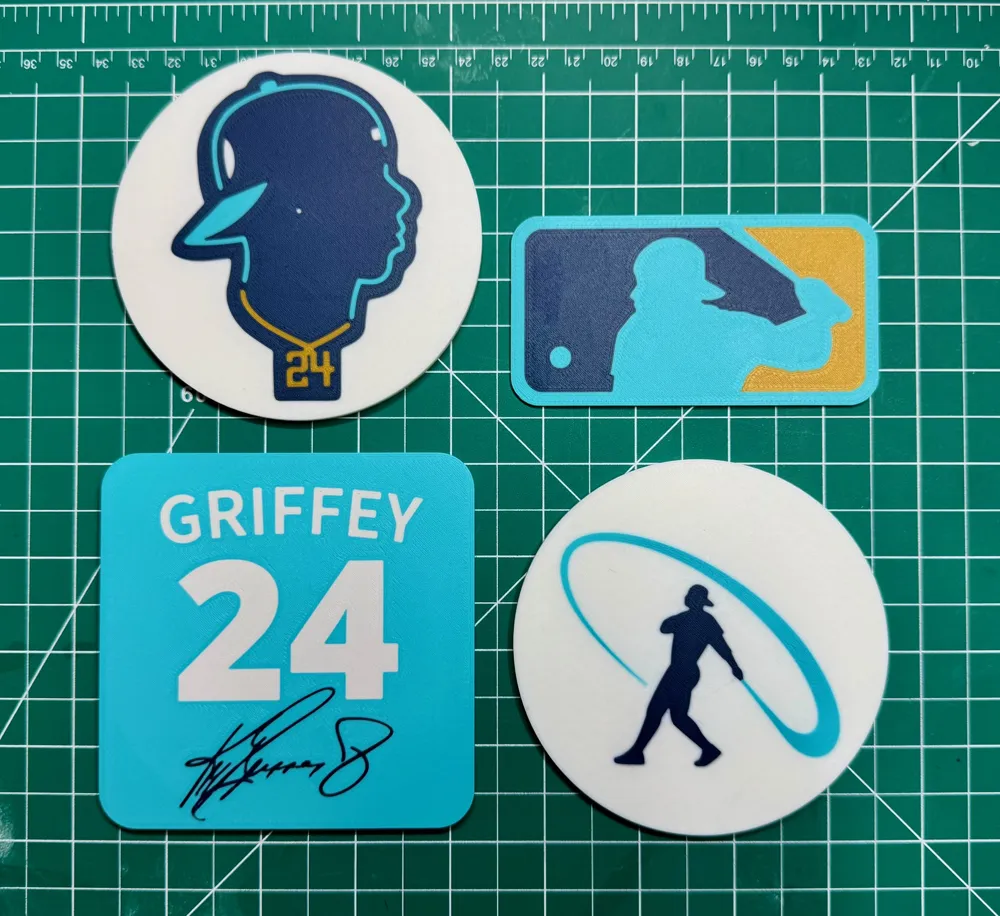 Ken Griffey Jr. MLB logo - Free 3D Print Model - MakerWorld