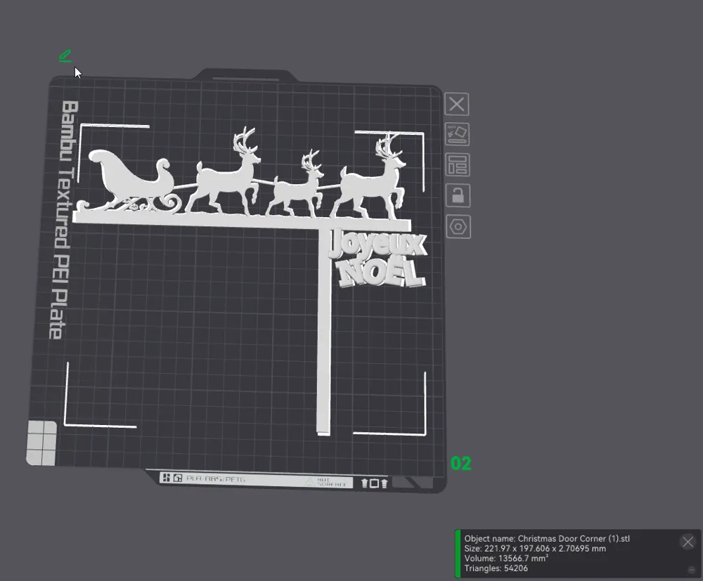 Christmas Door Corner-2-in1 by Freakybo - MakerWorld