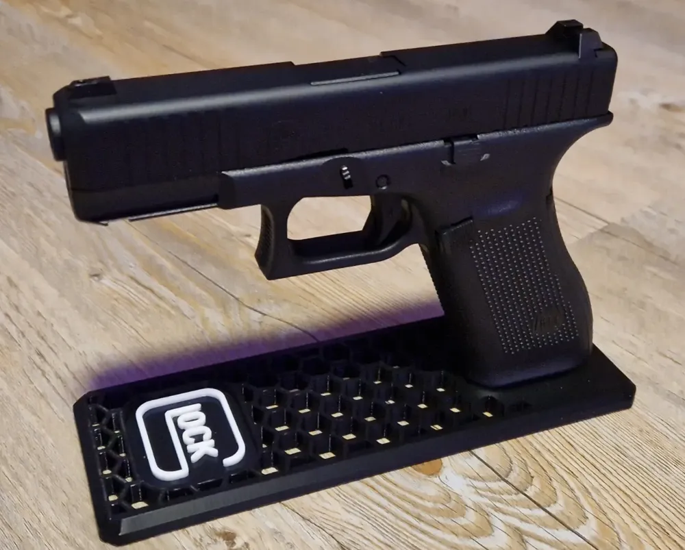 Glock Pistol Weapon Stand Airsoft Pistol Stand - Free 3D Print Model ...