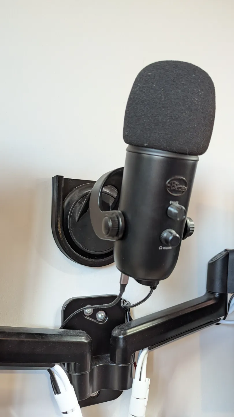 Low Profile Blue Yeti Microphone Wall Mount by Davyd - MakerWorld
