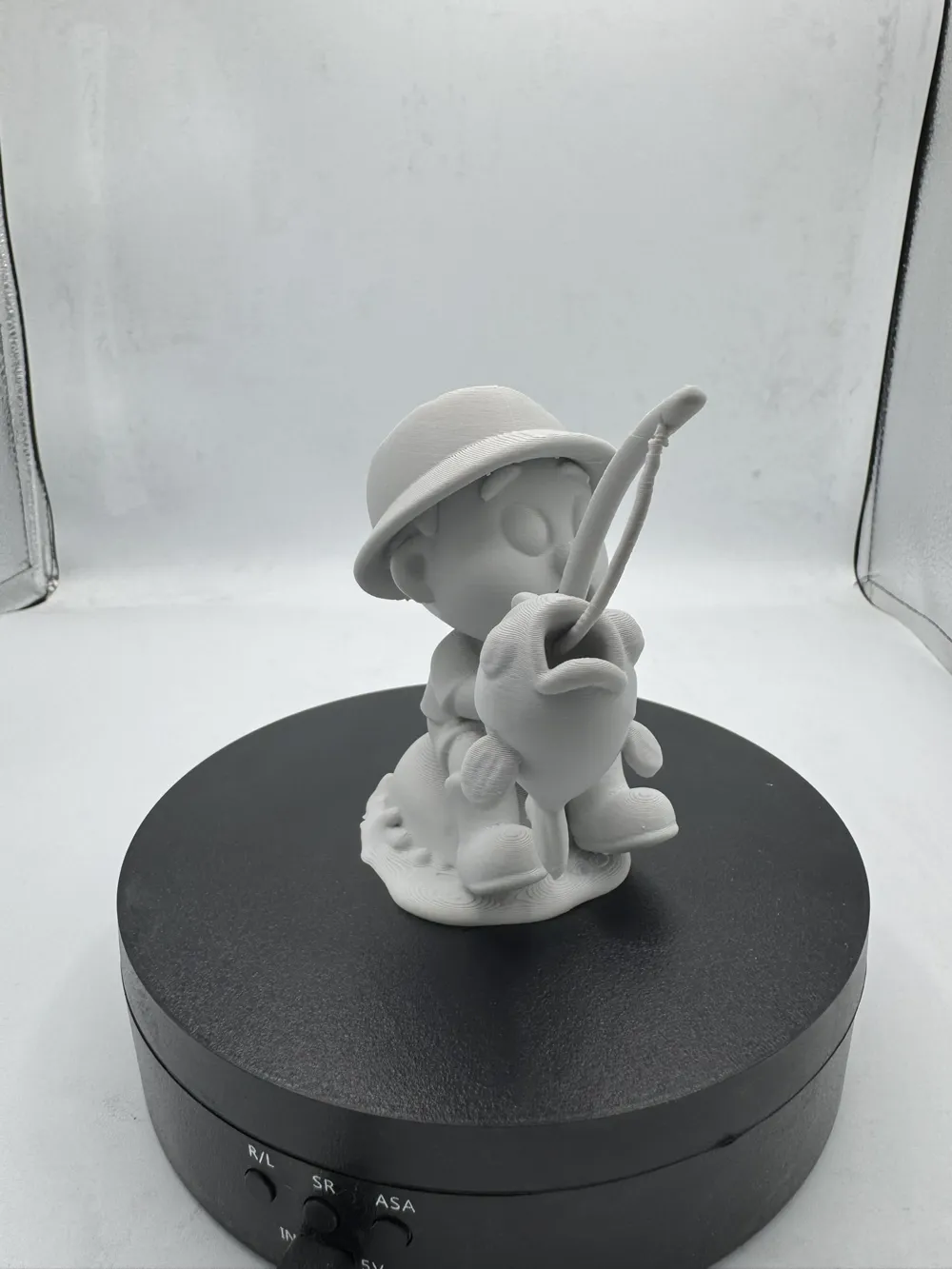 Cute Chibi Fisherman catching a fish - Free 3D Print Model - MakerWorld