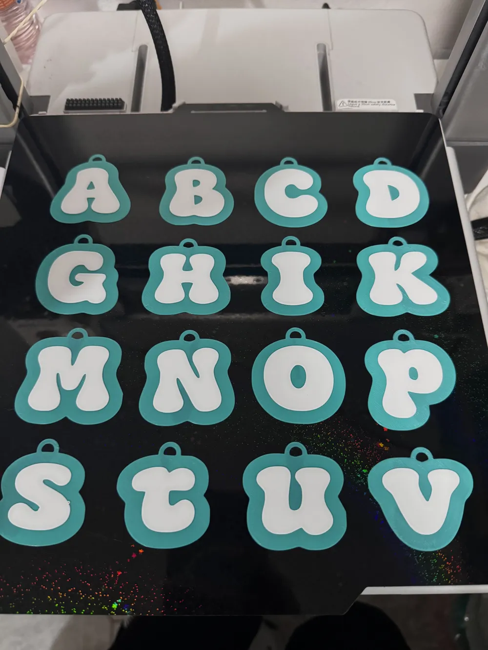 Stylish Alphabet Keychain Set (A–Z) - Free 3D Print Model - MakerWorld