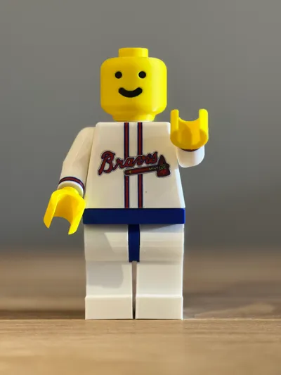 MLB Brickman - Atlanta Braves (500%) by Jandaa MakerWorld: Download ...