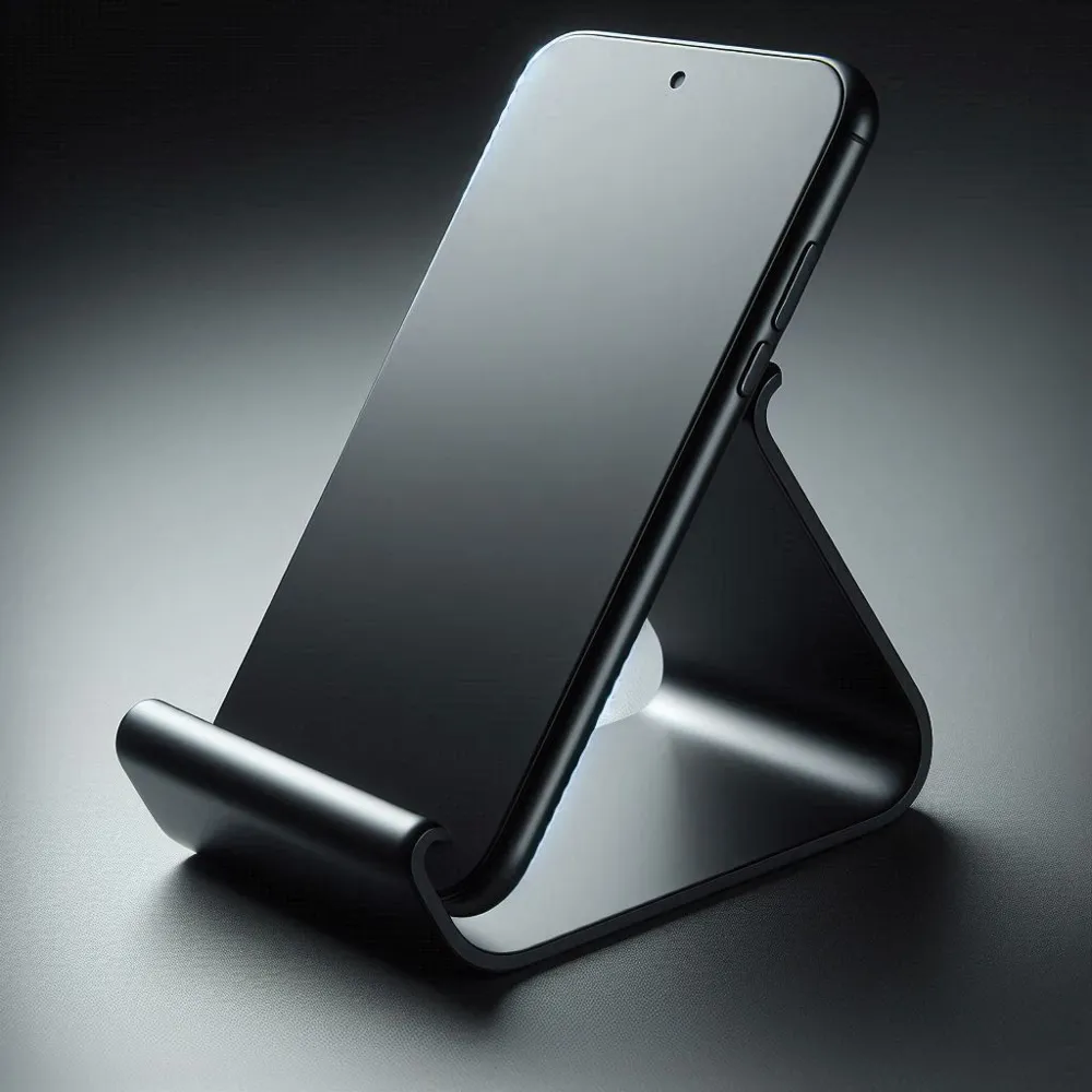 Curved Design Phone Stand, Smartphone Holder - Free 3D Print Model ...