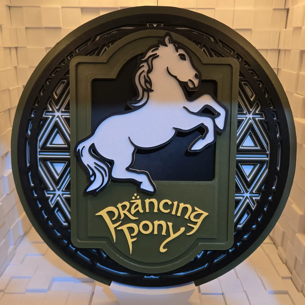 Lord of the Rings - Prancing Pony Sign Mosaic by Luke's 3D Prints ...