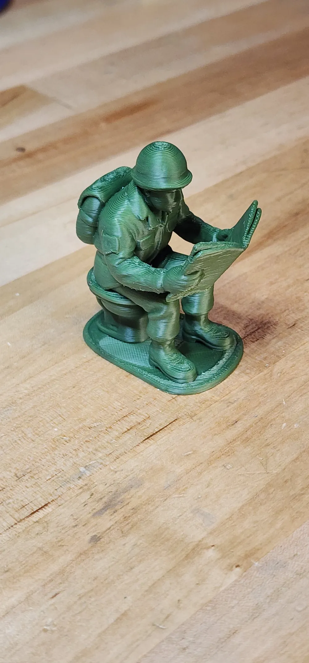 Green Army Man Soldier Toilet Poop Mini Miniature by Florida Features ...