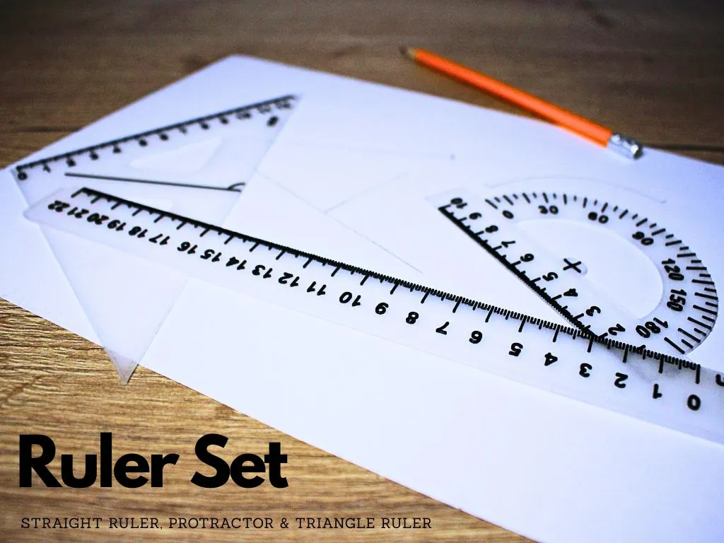 Geometry Set – Ruler, Protractor & Triangle - Free 3D Print Model ...