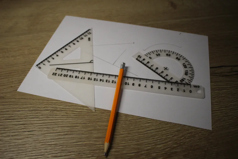 Geometry Set – Ruler, Protractor & Triangle - Free 3D Print Model ...