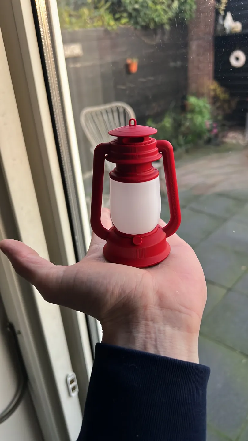 Miniature Oil Lantern Christmas Ornament - Free 3D Print Model - MakerWorld