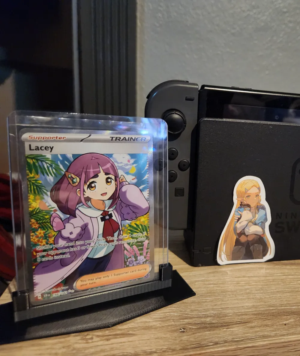 Top Loader Card Stand by MakesByZee MakerWorld: Download Free 3D Models