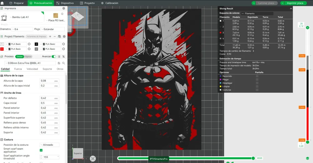 Hueforge Batman by Luckyfer MakerWorld: Download Free 3D Models