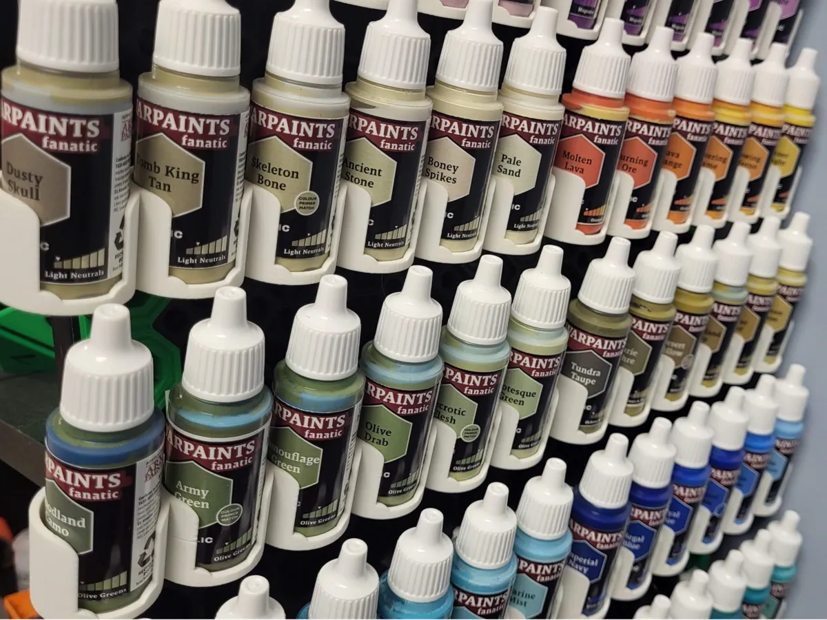 Multiboard/HSW Offset 26mm Paint Rack - 6 bottles - Free 3D Print Model ...