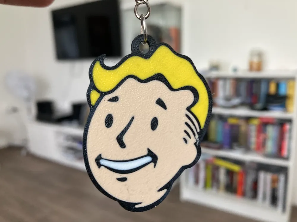 Fallout Vault boy keychain by jakubhroch - MakerWorld