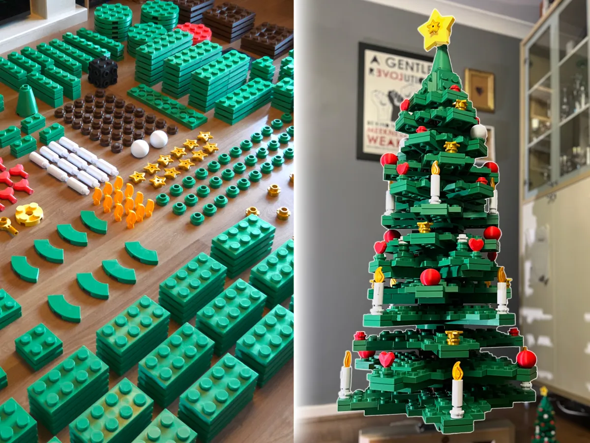GIANT Brick Christmas Tree (6x scale model) - Free 3D Print Model ...