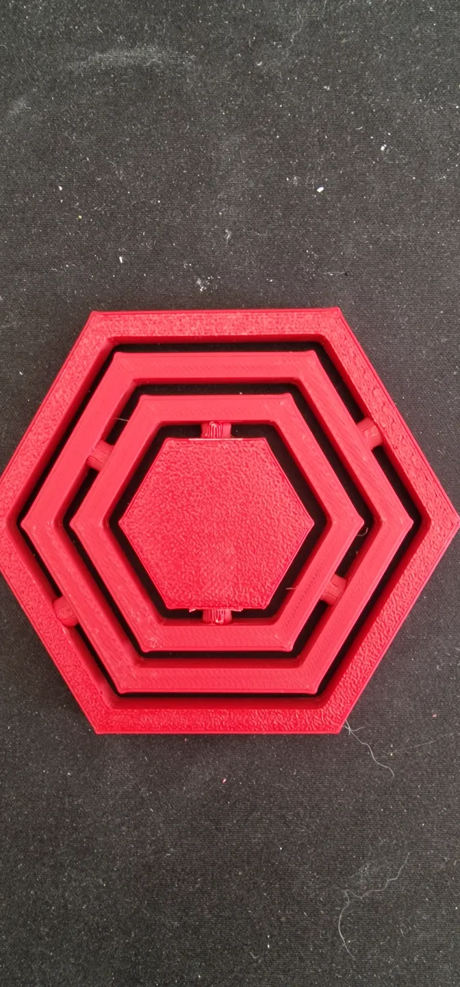 Hexagonal Spinner Coaster by Sciava - MakerWorld