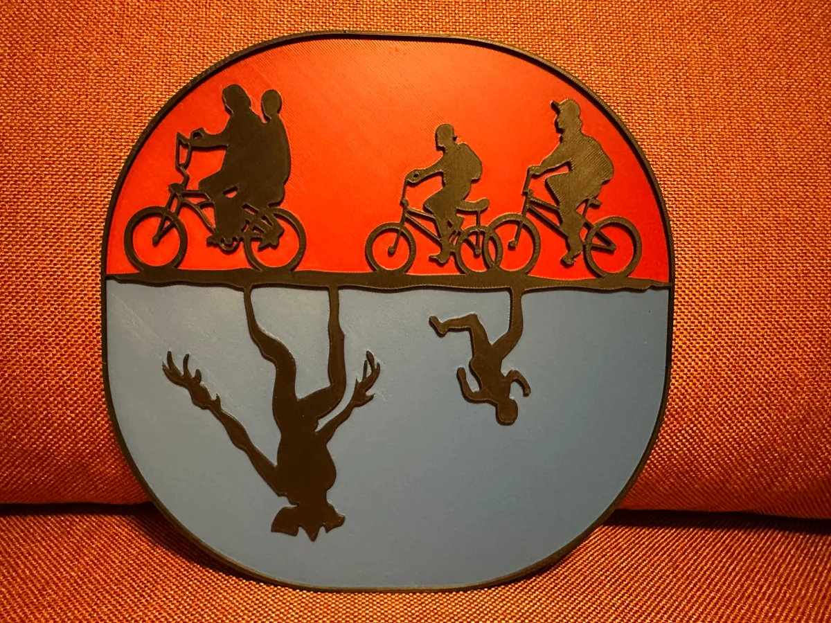 Stranger Things - Upside Down wall logo - Free 3D Print Model - MakerWorld