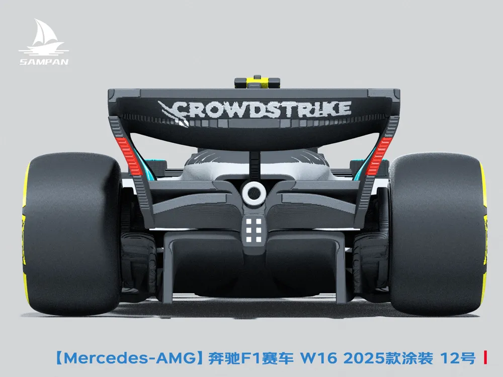 Mercedes-AMG 2025 Mercedes-Benz F1 W16 Livery Assembly Model / Movable ...
