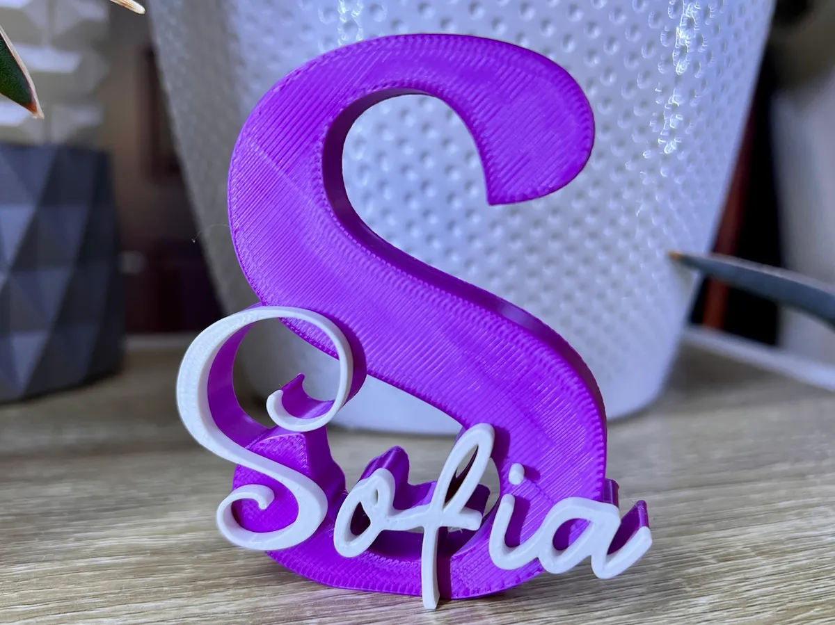 SOFIA name ornament nameplate initial names by meetoo333 MakerWorld ...