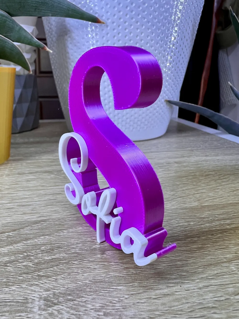 SOFIA name ornament nameplate initial names by meetoo333 - MakerWorld