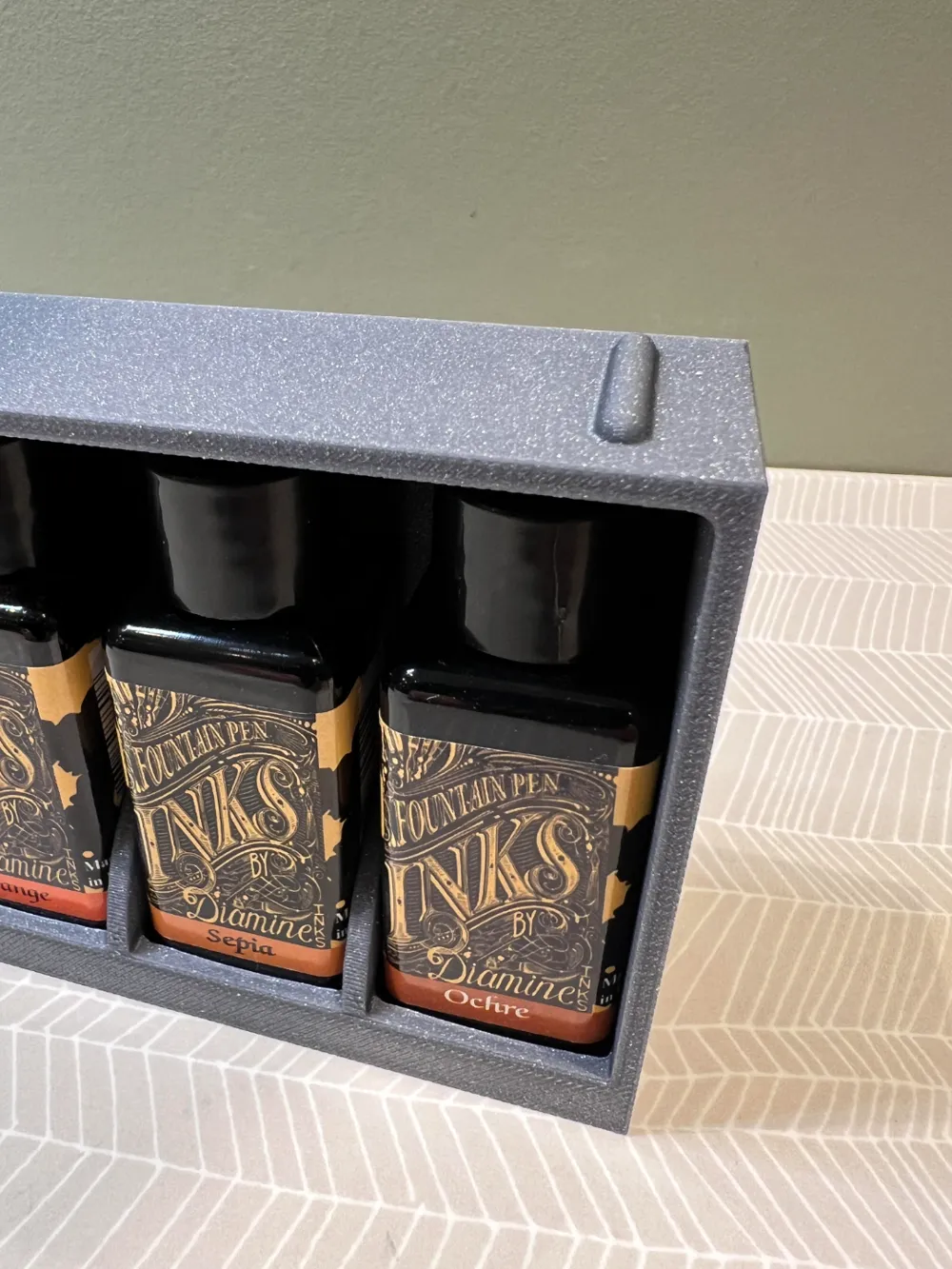 Stackable Diamine ink shelf by CmdrKeen - MakerWorld