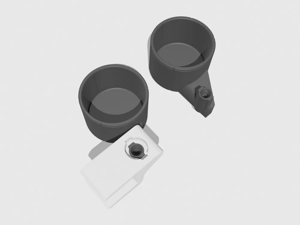 Multi-clamp insert: Cup Holder by Hibin MakerWorld: Download Free 3D Models