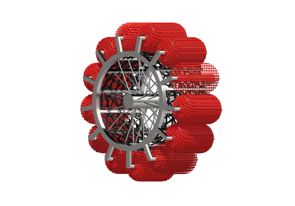 Modular Lattice Wheel for All-Terrain Mobility-V2 by 3DMakerSpace ...
