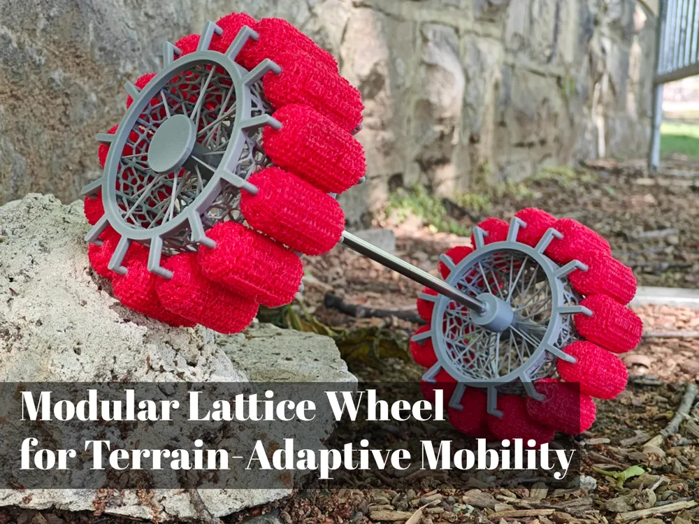 Modular Lattice Wheel for All-Terrain Mobility-V2 by 3DMakerSpace ...