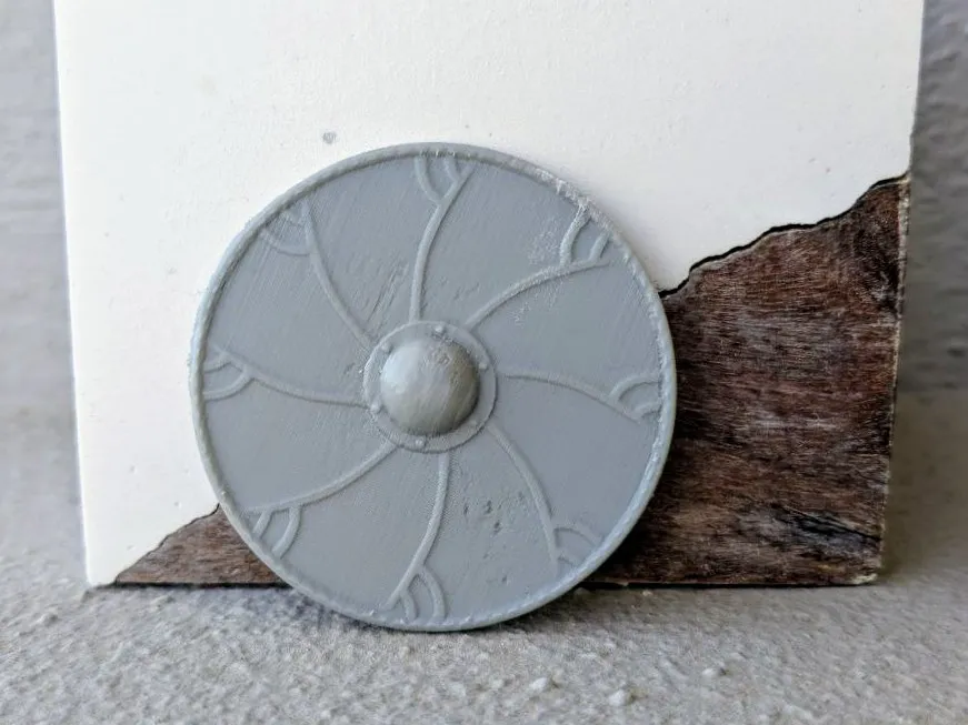 Viking shield keychain - Free 3D Print Model - MakerWorld