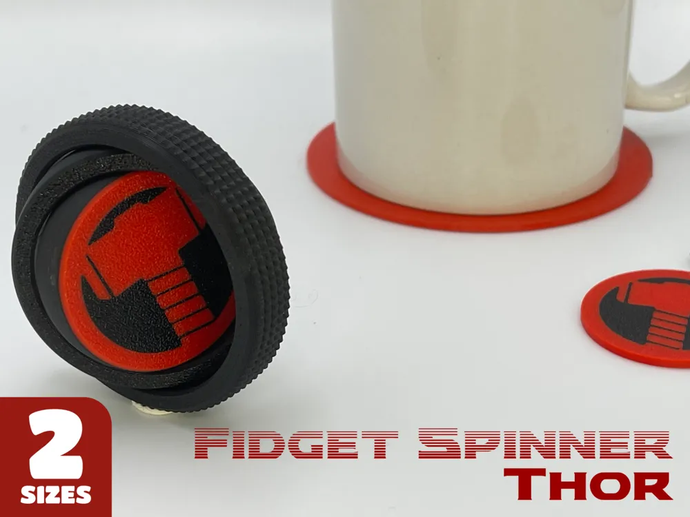 Thor Marvel Fidget Spinner by MalcTheOracle - MakerWorld