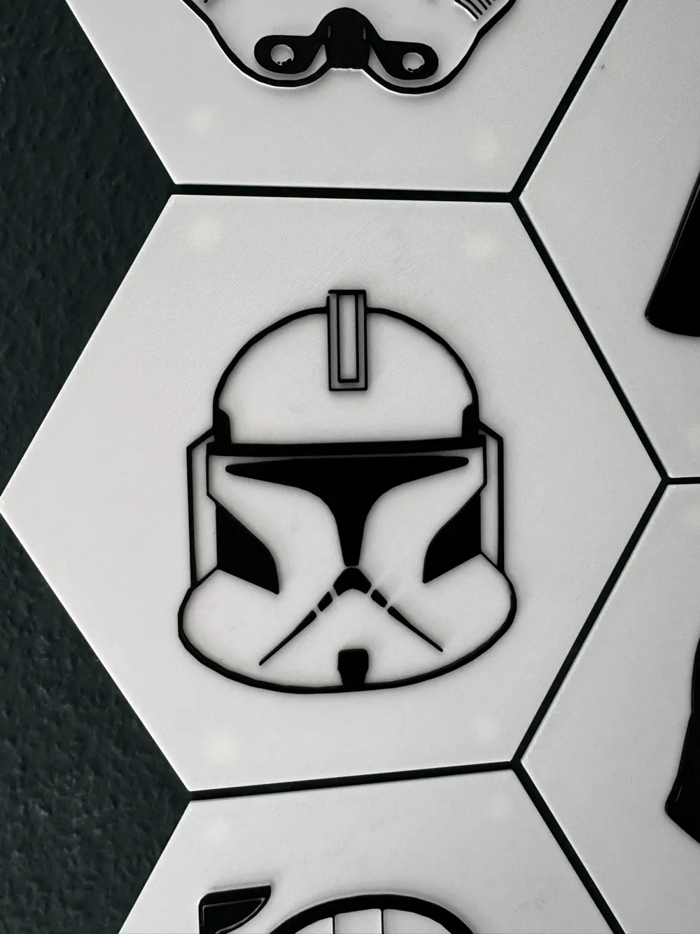 Star Wars Hexagon Tiles – Helm & Mask Collection - Free 3D Print Model ...