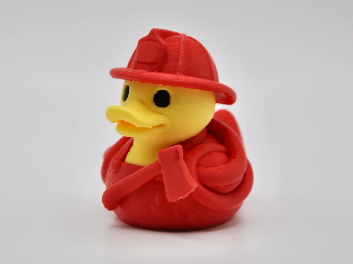 Firefighter Duck - Free 3D Print Model - MakerWorld