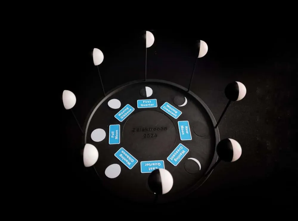 Moon Phase Model and educational game - Free 3D Print Model - MakerWorld