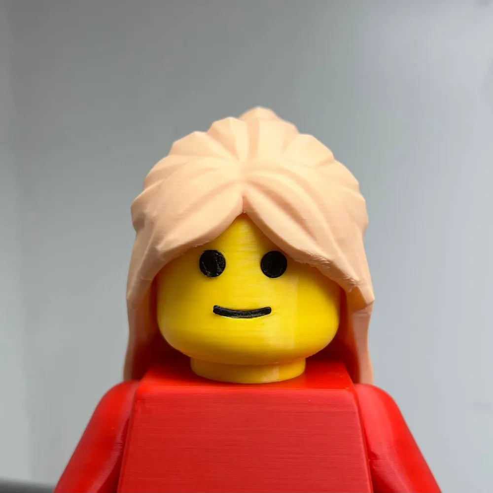 Female Hairstyles for Basic Big Brick Figure (6:1) - Free 3D Print ...