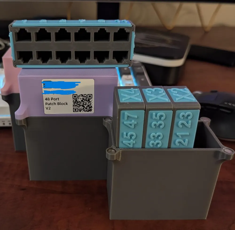 RJ45 dummy Patch-Panel for switch swapping Case by TYnextnext - MakerWorld