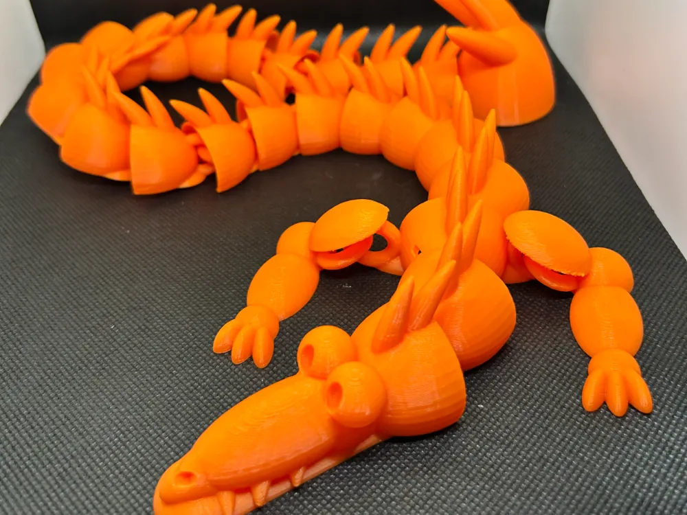 Cartoon Articulated spike dragon - Free 3D Print Model - MakerWorld